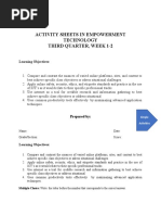 ADMSHS Emp Tech Q1 M8 L1 Online-creation-Tools-platforms | PDF ...