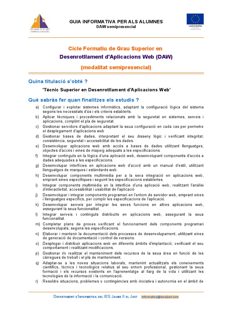 Guia Alumne - Daw | PDF