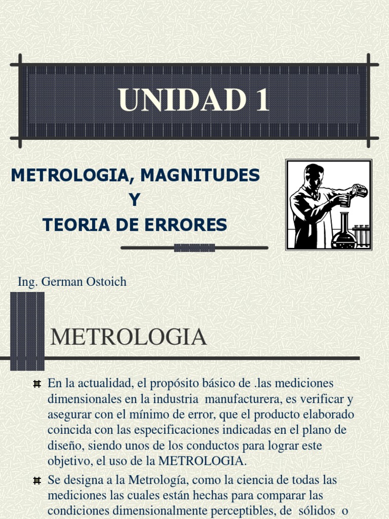Fundamentos de la Metrología: Sistemas de Unidades, Magnitudes y Conceptos Básicos de Medición ...