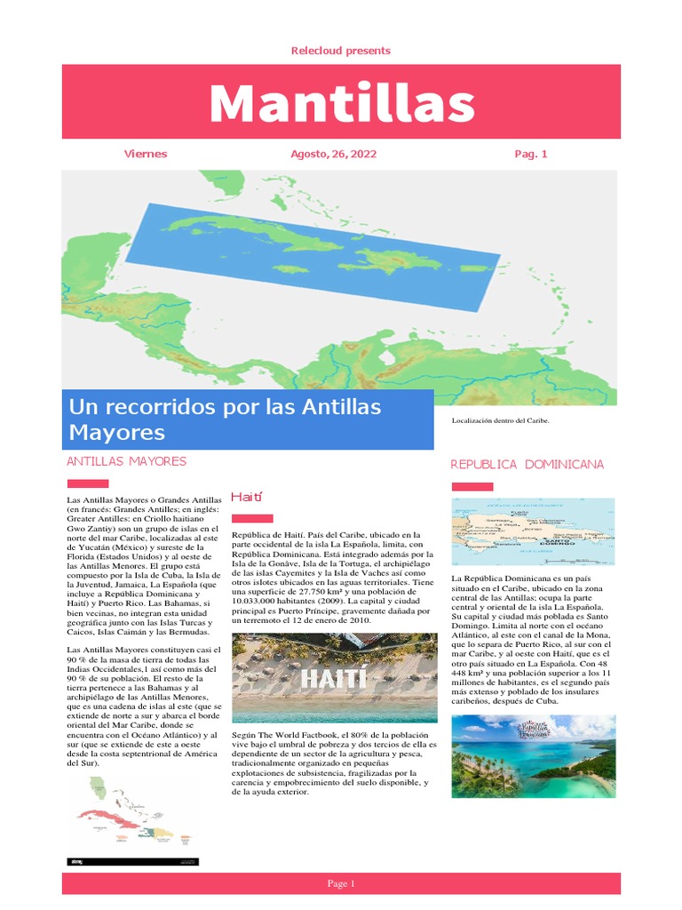 Antillas | PDF | Puerto Rico | caribe