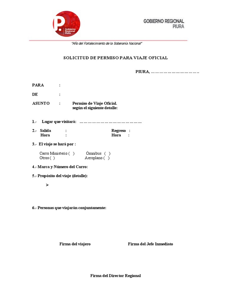 Formatos de Viaticos | PDF