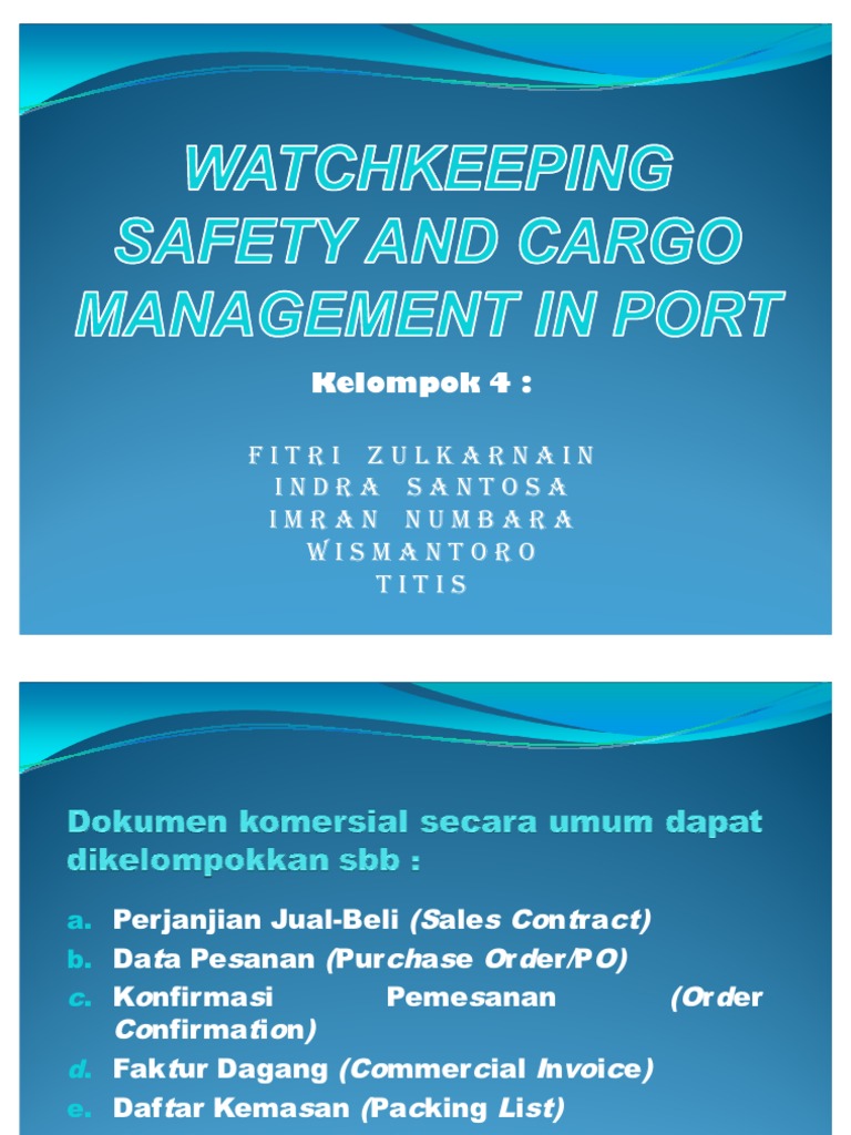Presentasi Kepelabuhanan | PDF