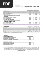 MTSU Housing and Meal Plan Rates 2025 | PDF | Fee | Marketing