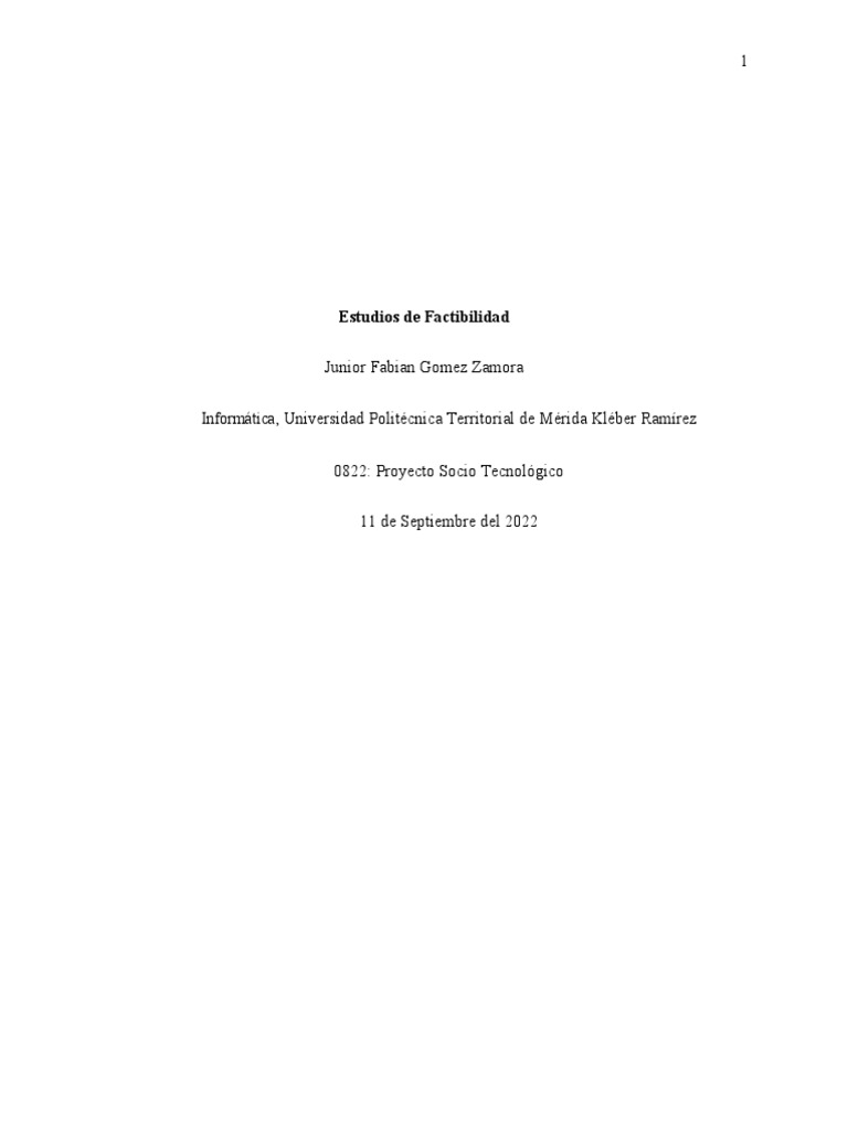 Estudios de Factibilidad | Download Free PDF | Estudio de factibilidad | Business