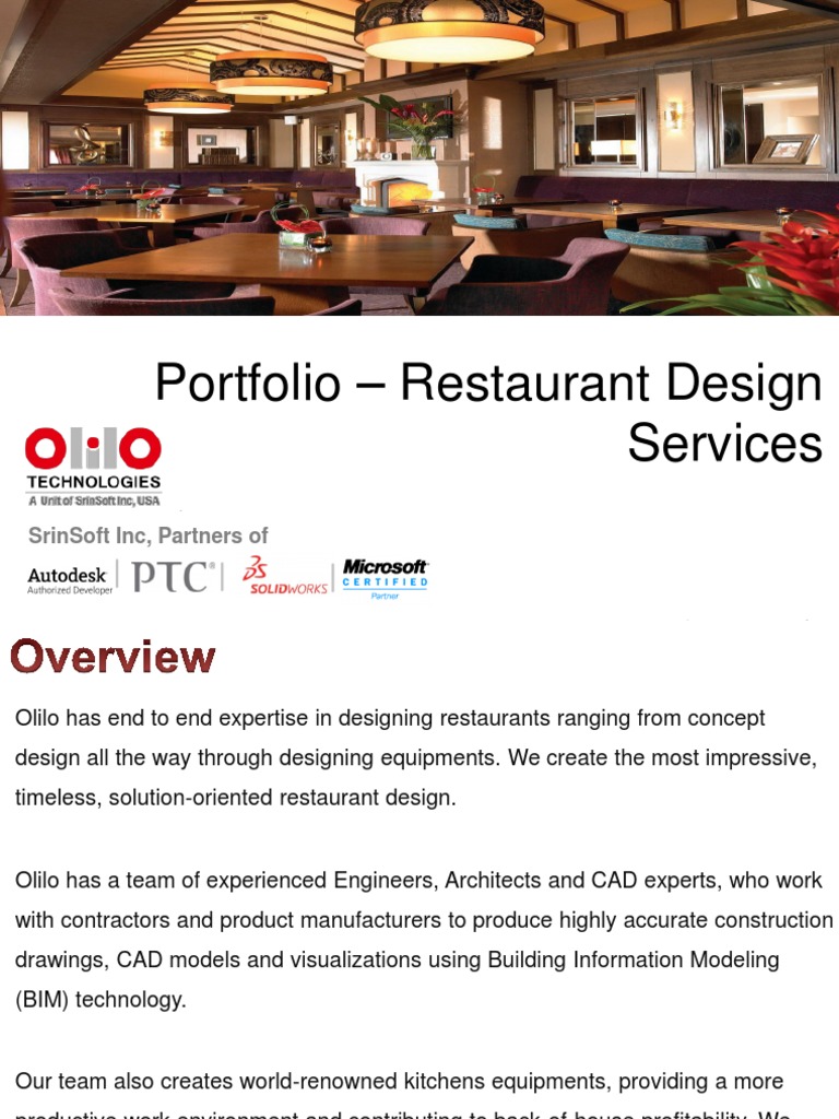 Portfolio Restaurant Olilo Updated | PDF | Design | Building ...