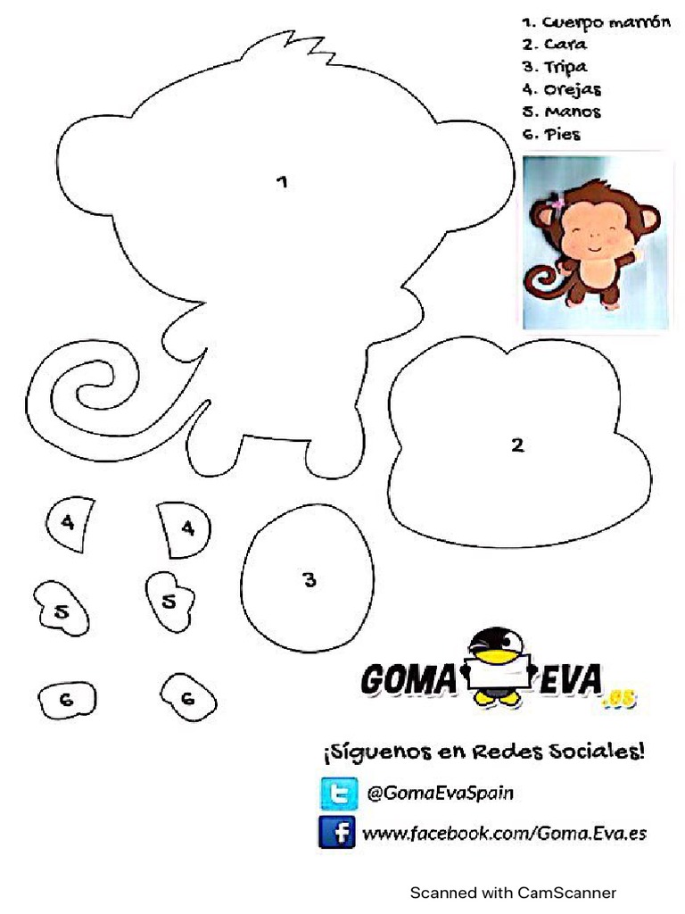 Molde Macaco Eva | PDF