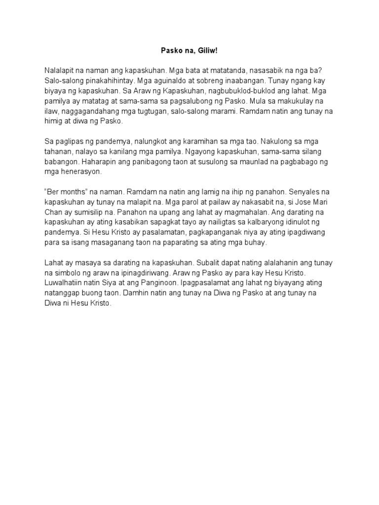 Talumpating Okasyunal | PDF