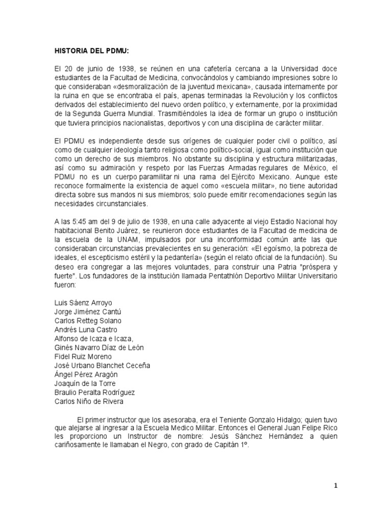 Historia Del Pdmu | PDF | México