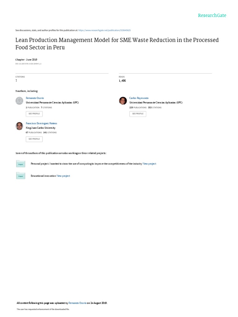 Lean Production Management Model For SME Waste Reduction in The ...