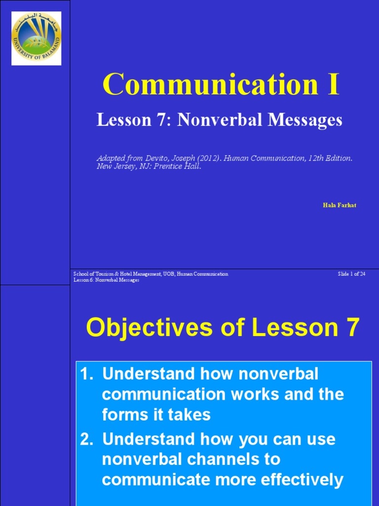 Understanding Nonverbal Communication | PDF | Nonverbal Communication ...