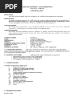 Cc102 - Syllabus - Fundamentals of Programming | PDF | Computer Programming | Computer Program