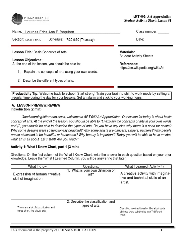 Sas 1 Art 002 | PDF | The Arts | Aesthetics