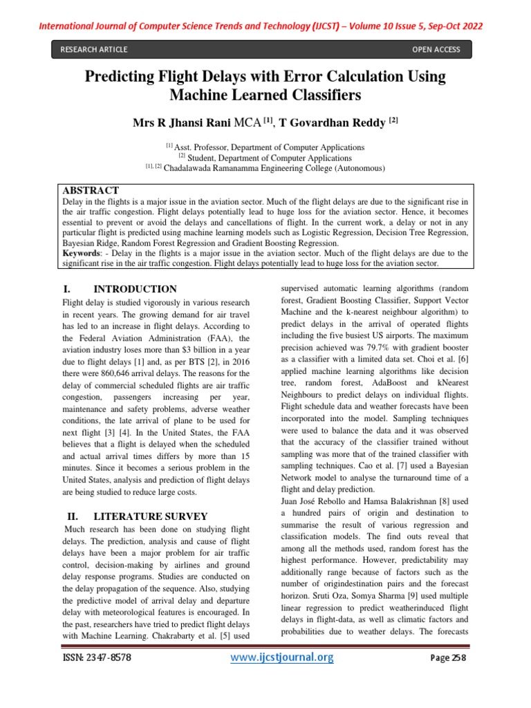 (IJCST-V10I5P36) :mrs R Jhansi Rani, T Govardhan Reddy | Download Free PDF | Statistical ...