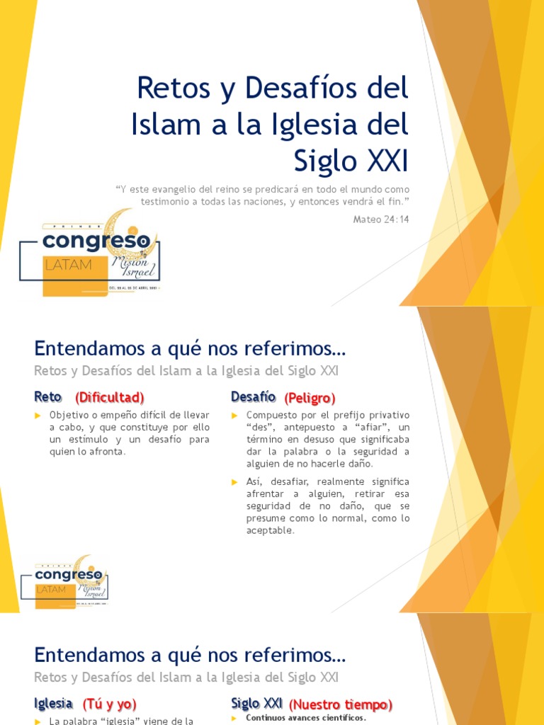 Retos y Desafíos Del Islam A La Iglesia Del Siglo XXI - Maria Rich ...