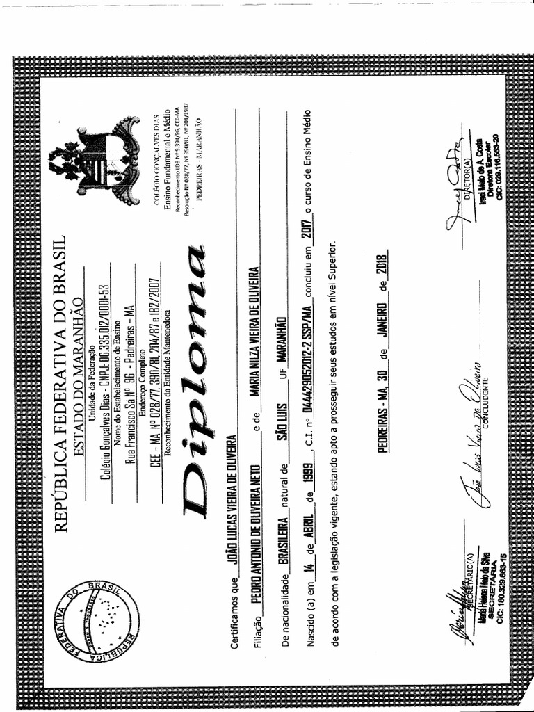 Cópia de Diploma | PDF