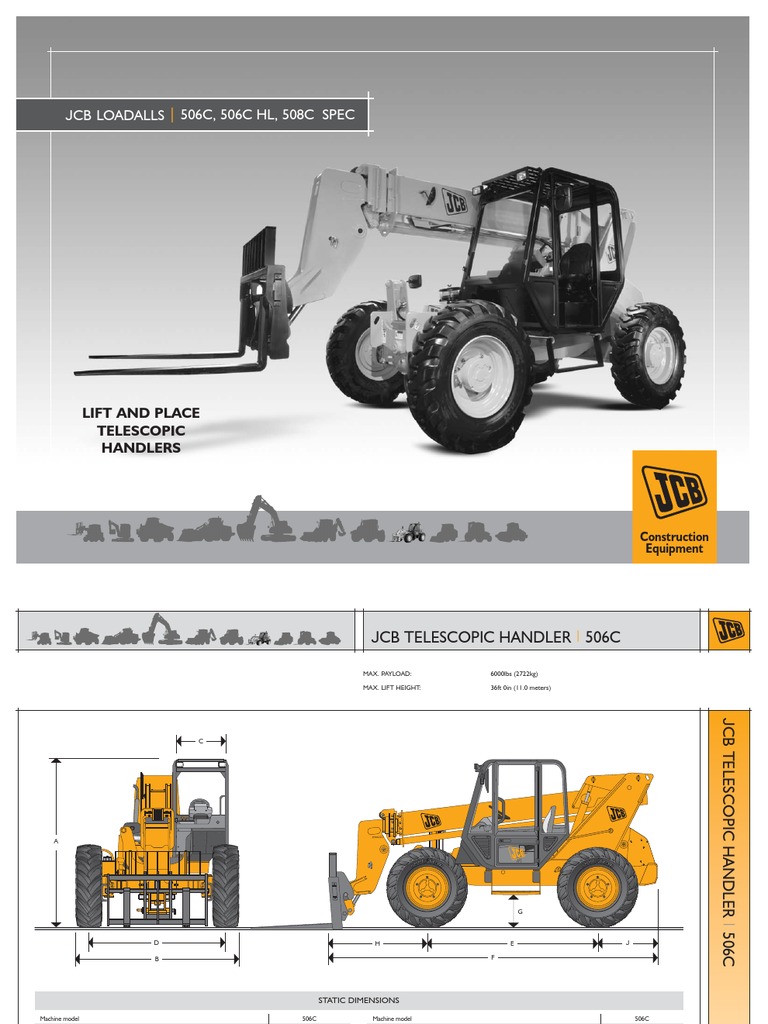 348 JCB Telehandler 506C | PDF | Transmission (Mechanics) | Loader ...