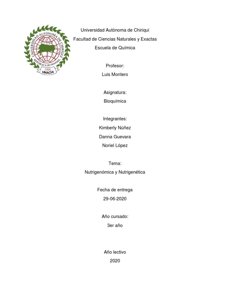 Nutrigenética y Nutrigenómica UCAC | PDF | Gene | Obesidad