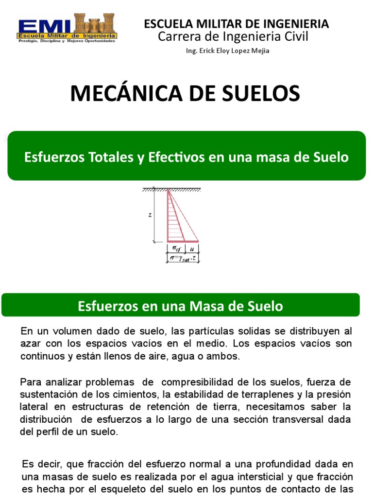 Esfuerzos en Suelos: Conceptos Clave | PDF | Mecánica de suelos | Agua