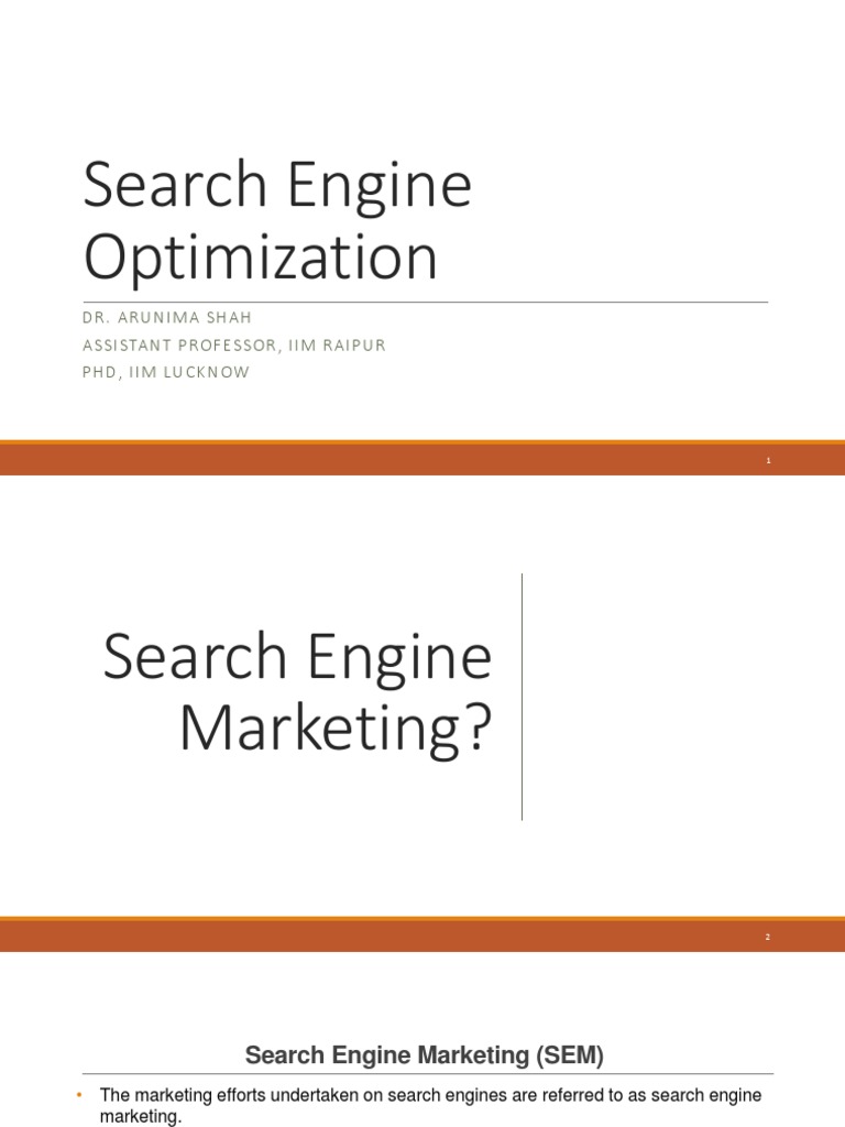 Seo PPT 2022 | PDF | Search Engine Optimization | Search Engine Marketing
