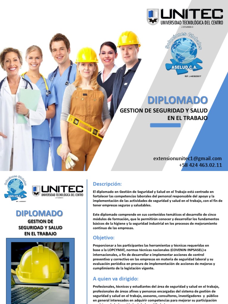 Diplomado de Gestion de Seguridad y Salud en El Trabajo. | PDF | Seguridad y salud ocupacional ...