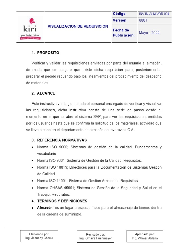 Instructivo para Visualización de Requisiciones | PDF | Business