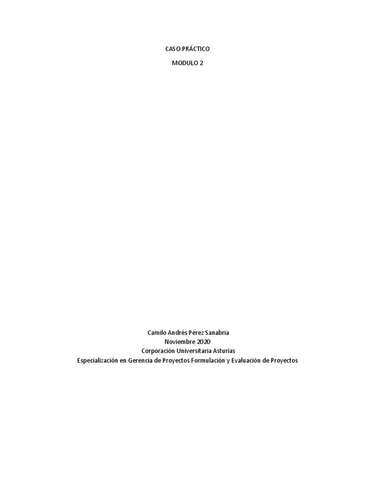 Caso Practico Modulo 2 | PDF | Aerolíneas suroeste | Modelo de fijación de precios de activos de ...