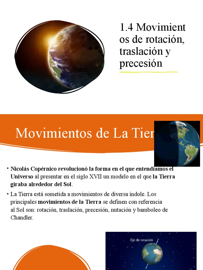 Movimientos de la Tierra: Rotación y Más | PDF | Tierra | Ápside