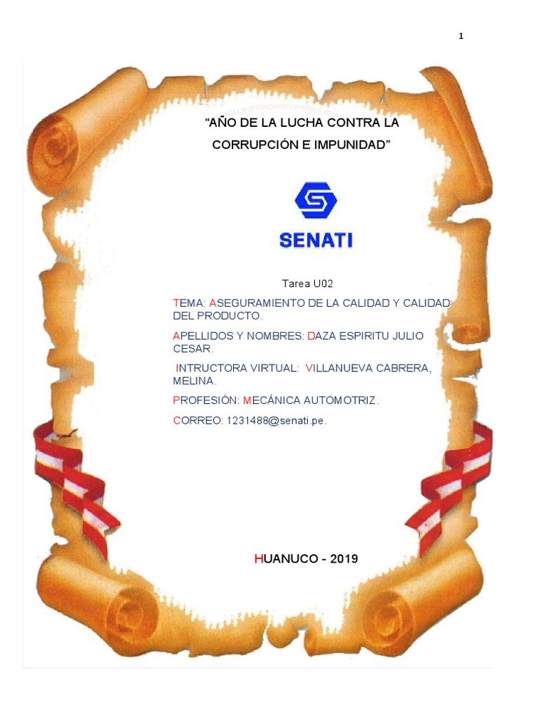 Julio Cesar Daza Espiritu | PDF | Calidad (comercial) | Gestión de la ...