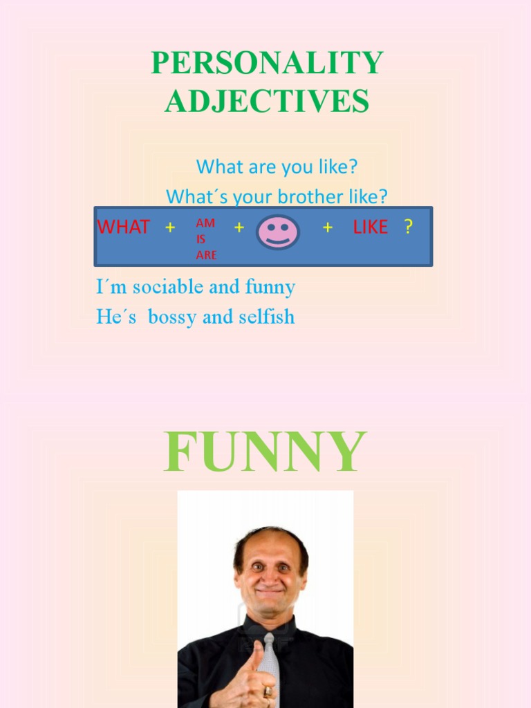 Personality Adjectives Classroom Posters Flashcards | PDF