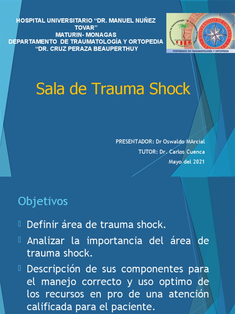 Area de Trauma Shock | PDF | Choque (circulatorio) | Reanimación cardiopulmonar
