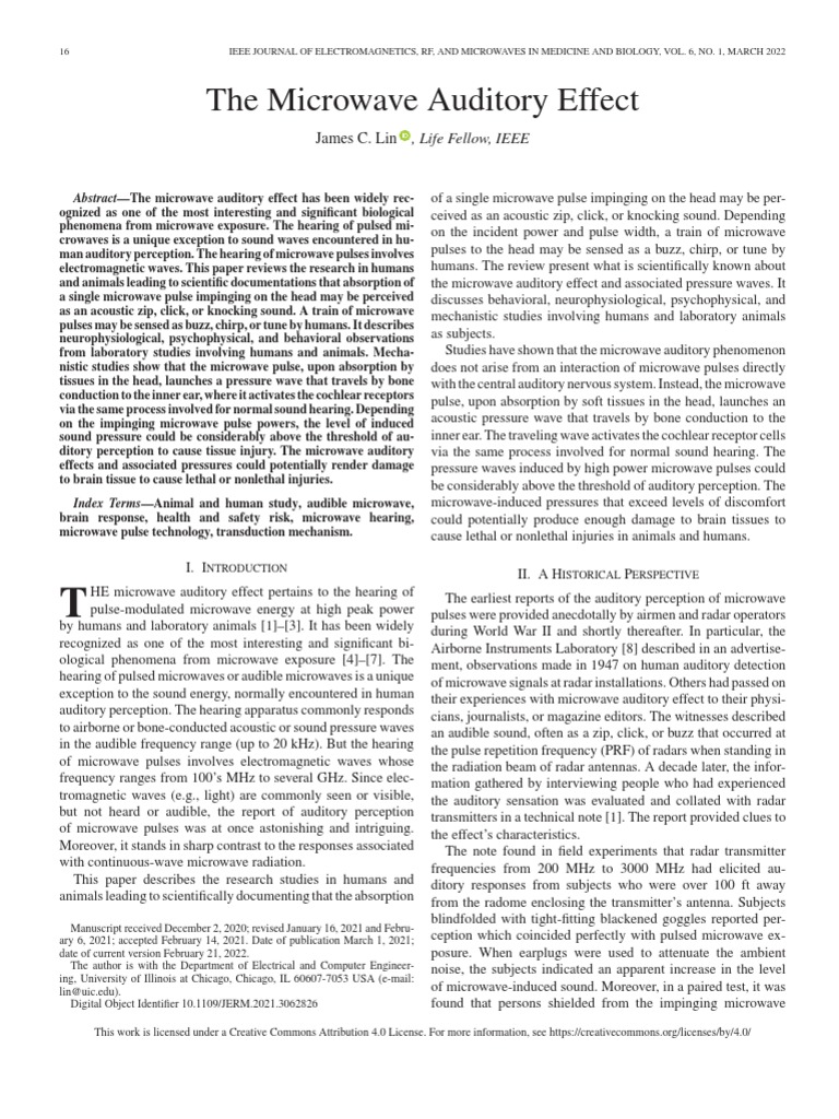 Understanding Microwave Auditory Effects | PDF | Sound | Hearing