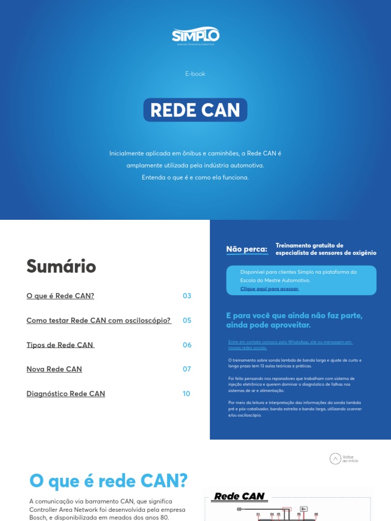 Ebook Rede Can | PDF | Rede de computadores | Volt (tensão elétrica)