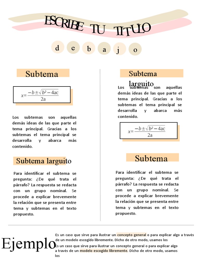 Subtemas: Definición y Ejemplos | PDF