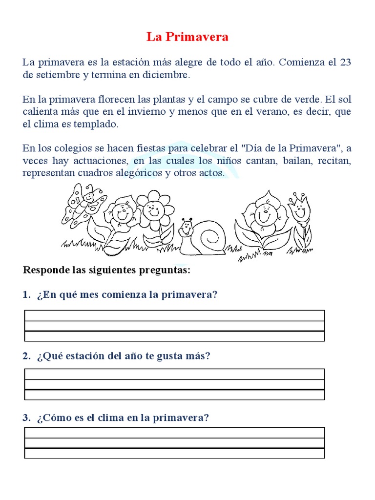 Lectura Primavera | PDF