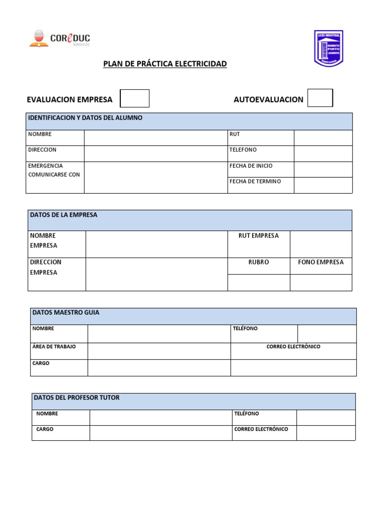 Plan de Practica Electricidad Tradicional | PDF