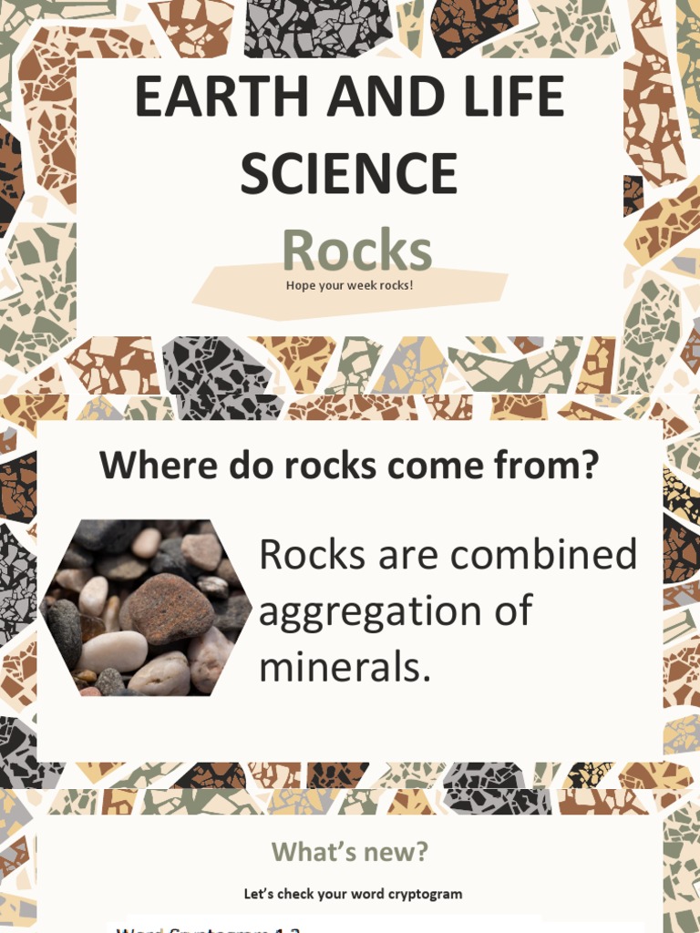 ELS Rocks and Exogenic Process | PDF | Rock (Geology) | Sedimentary Rock