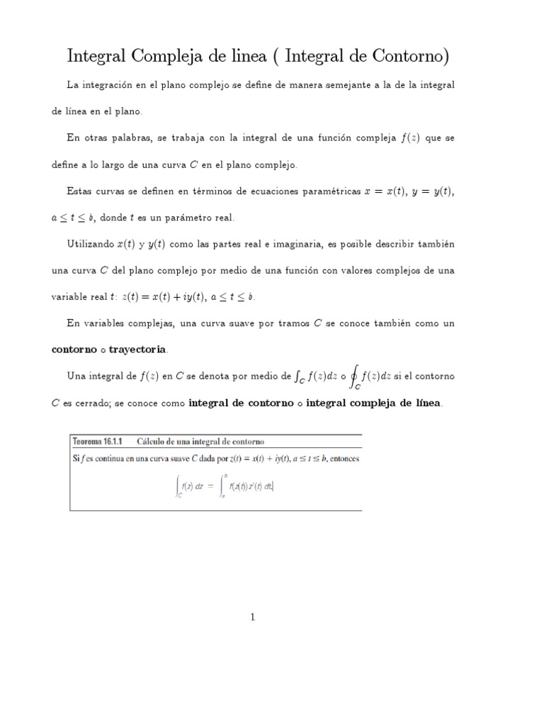 Guia Integral Compleja | PDF