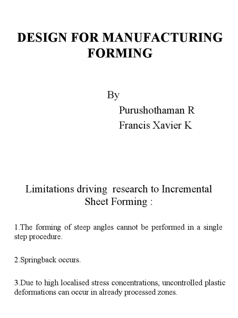 DFM Forming | PDF | Sheet Metal | Mechanical Engineering