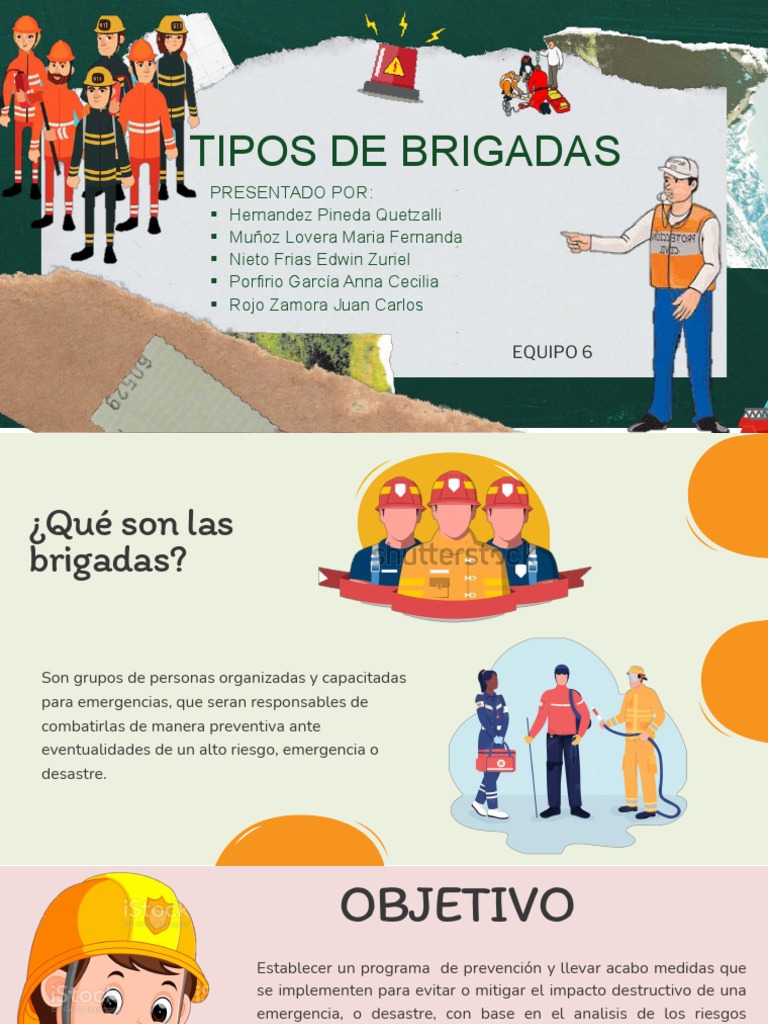 Equipo 6 Tipo de Brigadas | PDF | Primeros auxilios