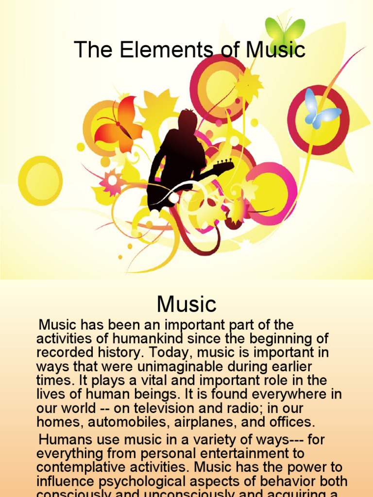 Elements of Music - PPT Overview | PDF | Musical Instruments | String Instruments