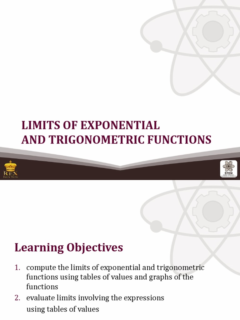 Limits of Exponential and Trigonometric Functions | PDF