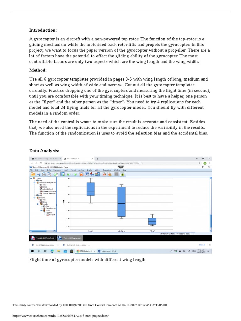 STA2216 Mini Project | PDF | P Value | Null Hypothesis