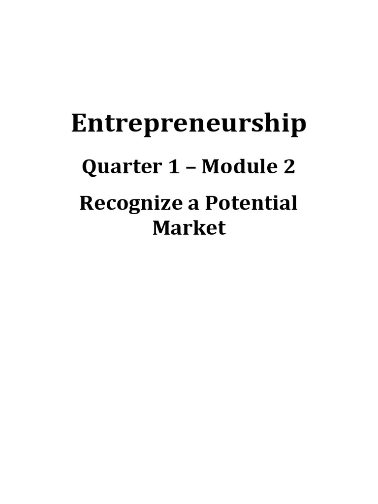 Module2 Entrepreneurship G12 Revised | PDF | Entrepreneurship | Procurement