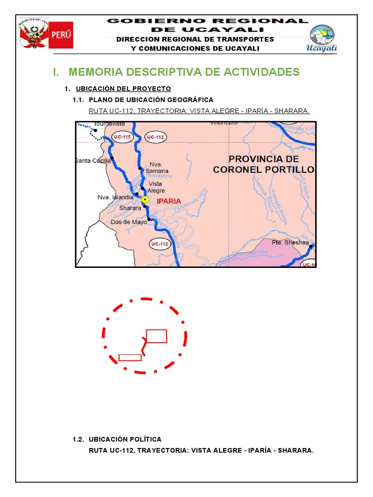 Memoria Descriptiva Uc 112 | PDF | Presupuesto | La carretera