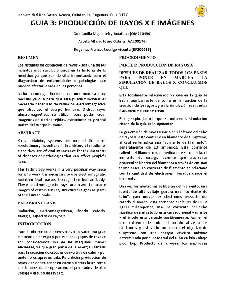 RL03 TRX405 G01L Mesa No. 1 | PDF | Rayo X | Relámpago