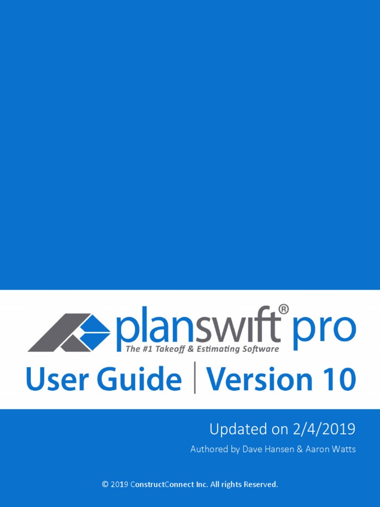 PlanSwift User Guide | PDF | Zip (File Format) | Window (Computing)