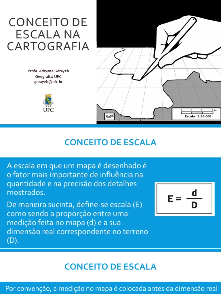 O conceito de escala na cartografia: definições, tipos de escala e ...
