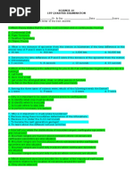 Science 10 Pretest | PDF | Plate Tectonics | Electromagnetic Spectrum
