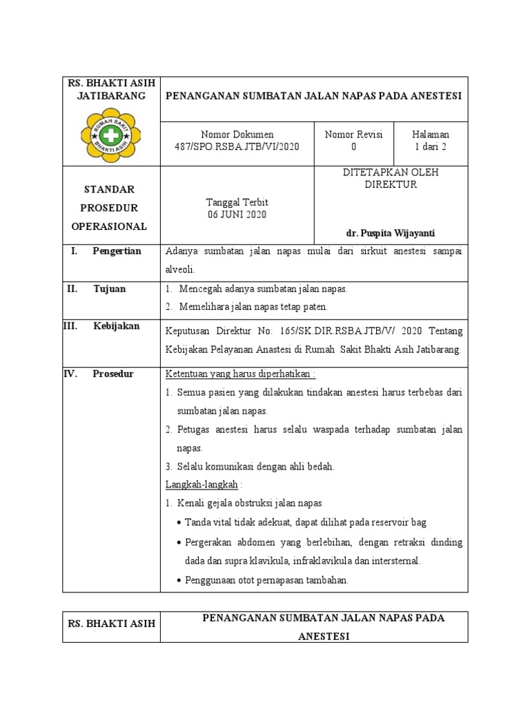 22.penanganan Sumbatan Jalan Napas Pada Anestesi | PDF