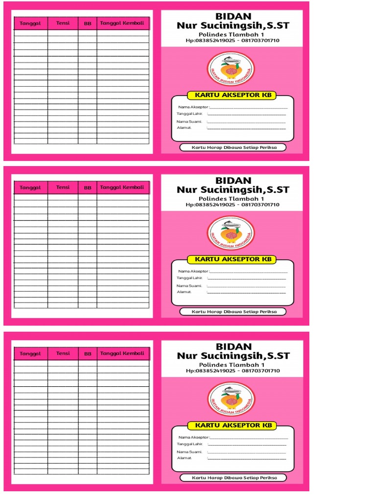 Kartu KB | PDF